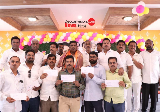 MLA GMR gave a unique gift to the journalists